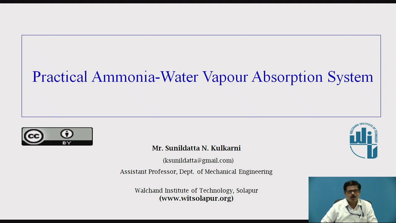 Practical Ammonia-Water Vapour Absorption System - YouTube