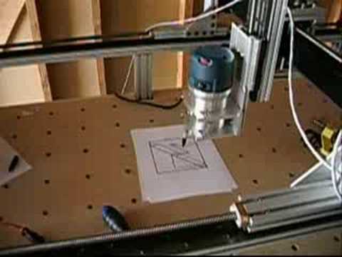 Homemade CNC Router - 2d Drawing Test - YouTube