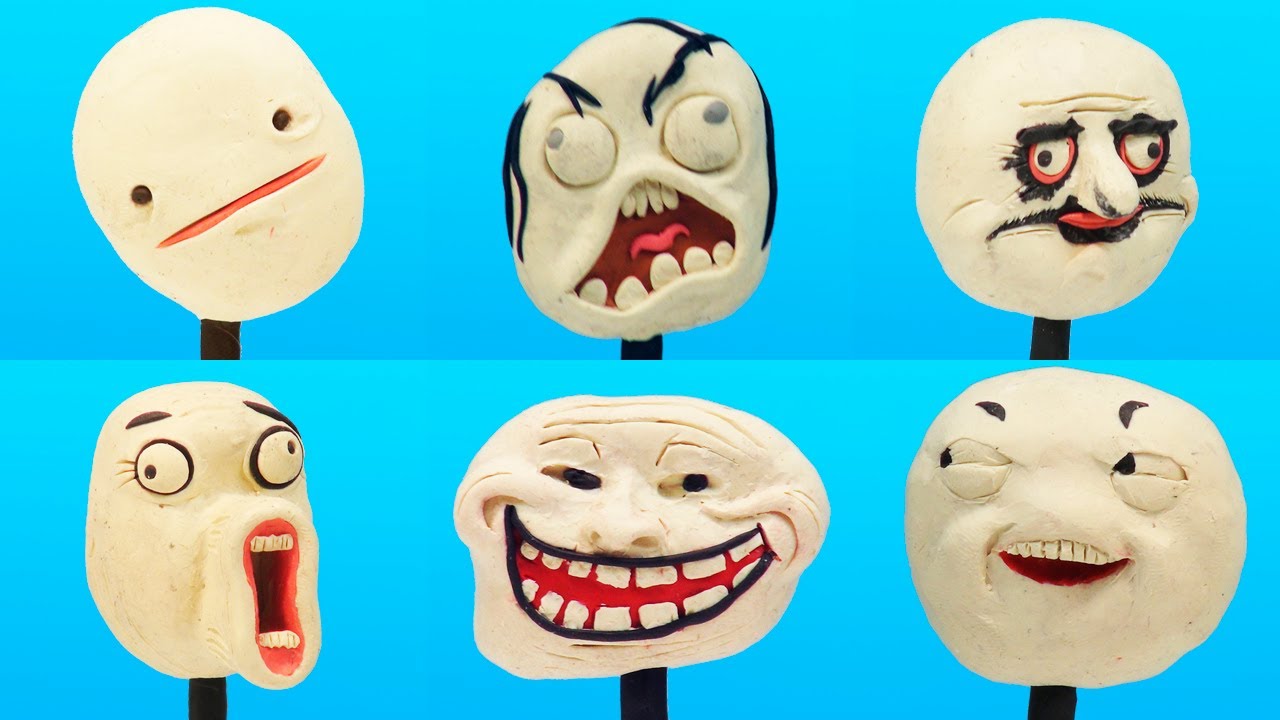 Sculpting MOST FAMOUS MEMES from plasticine | Horror Maker Meme Faces ...