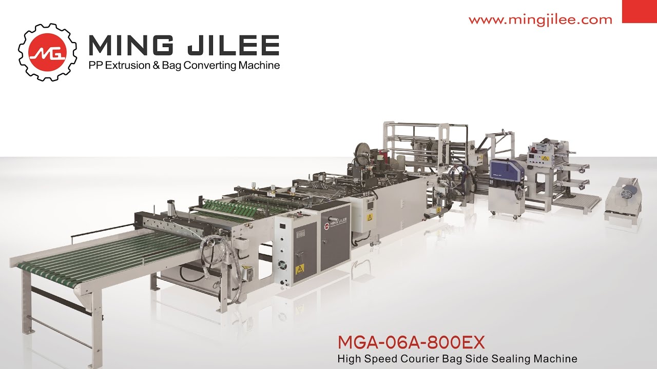 Poly mailer, express bag machine - MING JILEE - YouTube
