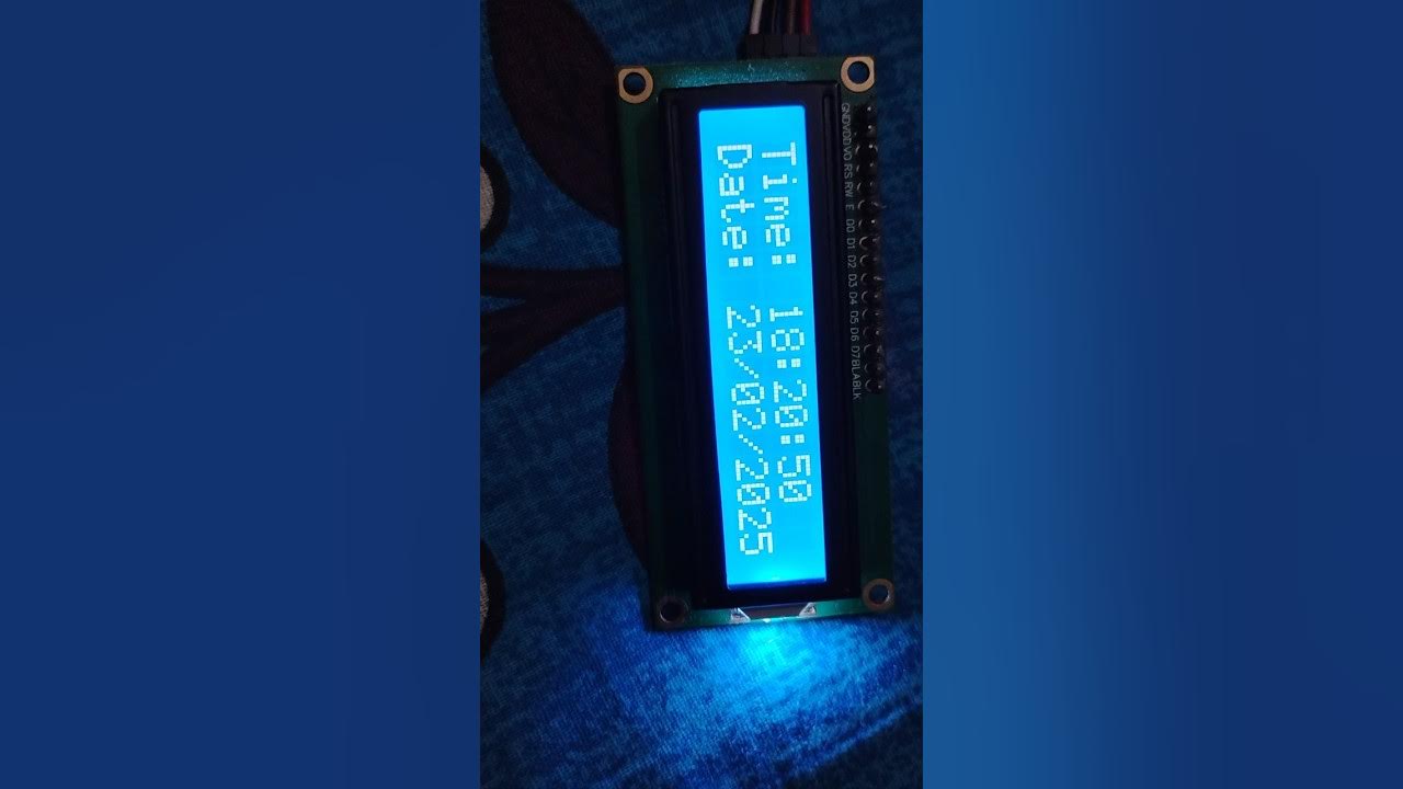 How to make a Arduino ds3231 lcd⏰🔋 clock #electronics #shorts #ytshorts #arduino #tech # ...