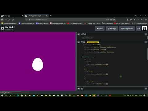 Create FALLING EGG with shaking animation in pure CSS - YouTube