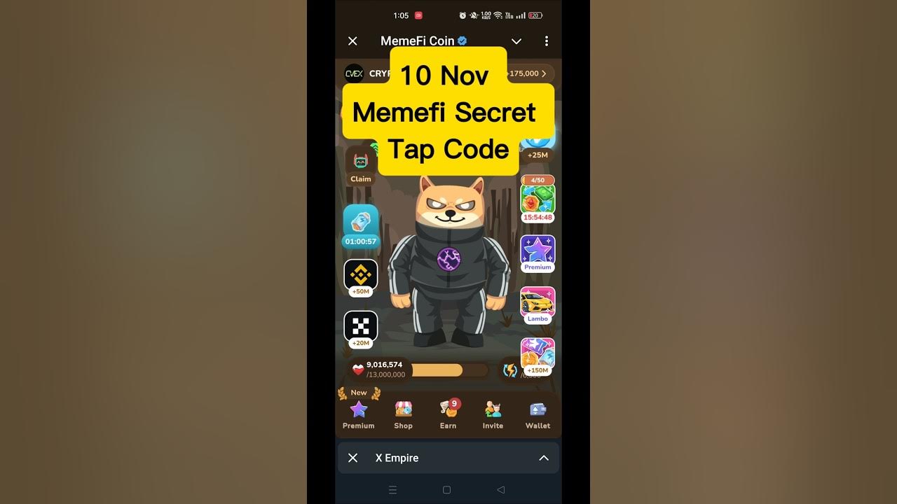 Memefi Secret Code 10 Nov | Memefi daily combo Reward Today| Memefi Daily Coin Code Today Nov 10 ...