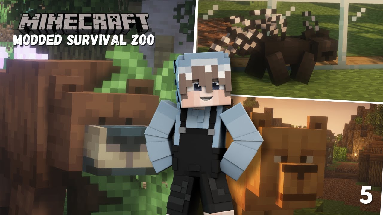 Time for a SAFARI!! | Minecraft Modded Zoo | Ep 5 - YouTube