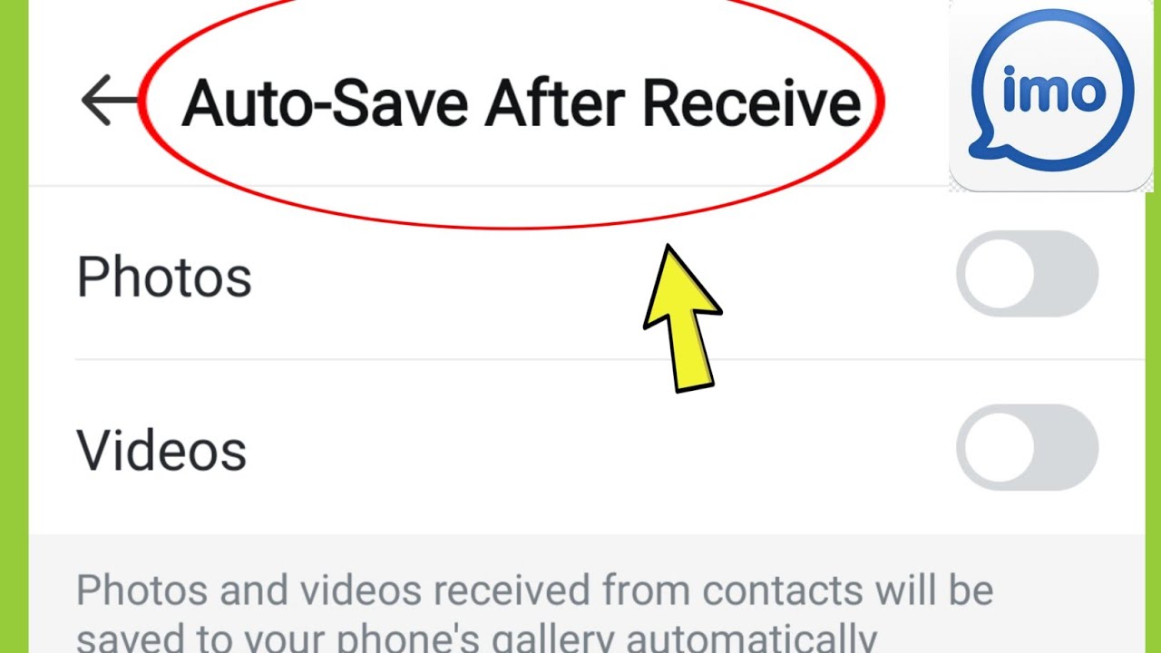 imo | How to Disable Automatic Photo Save in Gallery | imo Photo apne ...