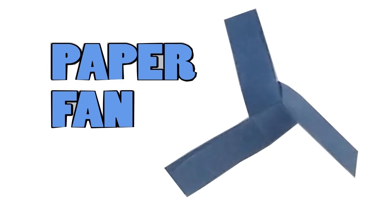 How to make Paper Fan | paper Fan | paper fan that spins | Paper fan ...