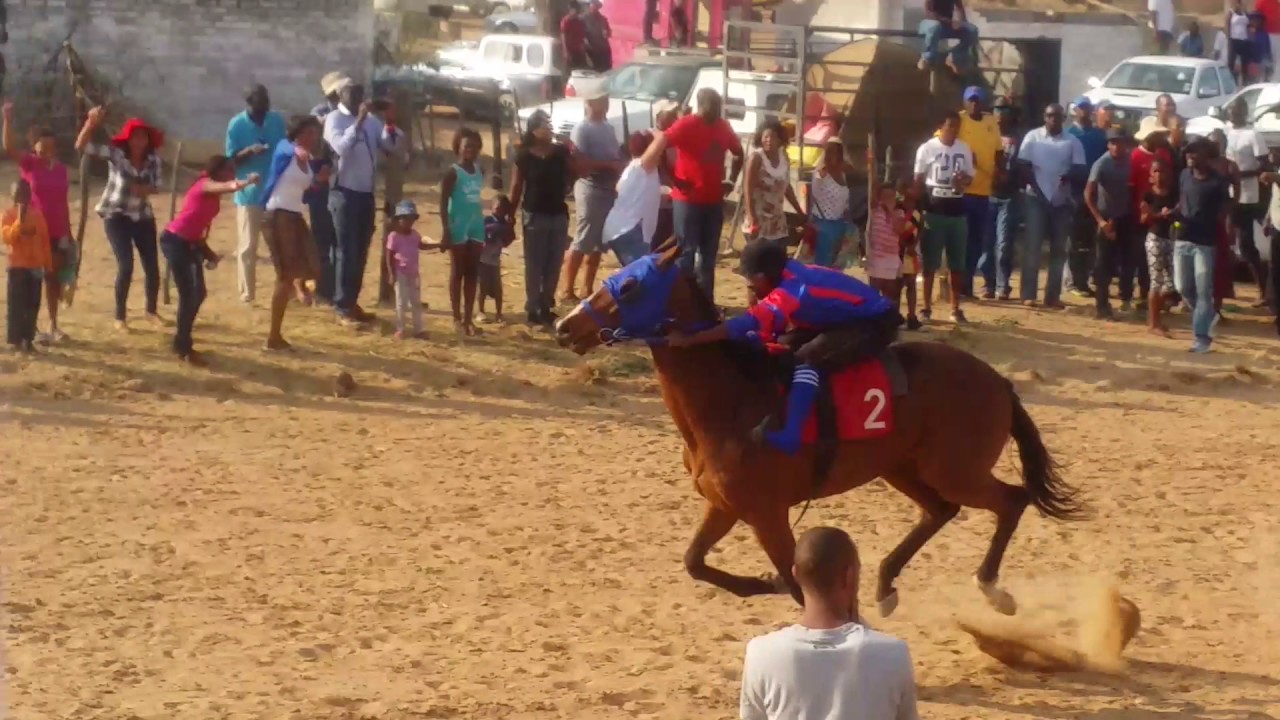 Namibian Horse racing - Gobabis 2015-09-19. Black Market won the Race ...