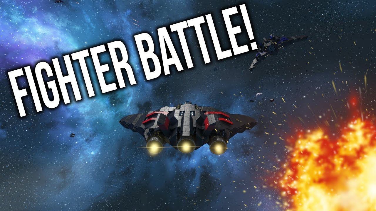 Space Engineers | *EPIC BATTLE* - RWI Fighters VS Shadow Fighters ...