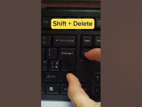 permanently delete keyboard shortcut pc/laptop #shorts - YouTube