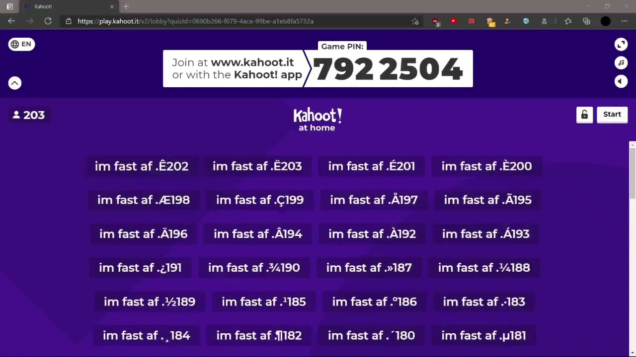 Running Kahoot Bot On Fast Server - YouTube