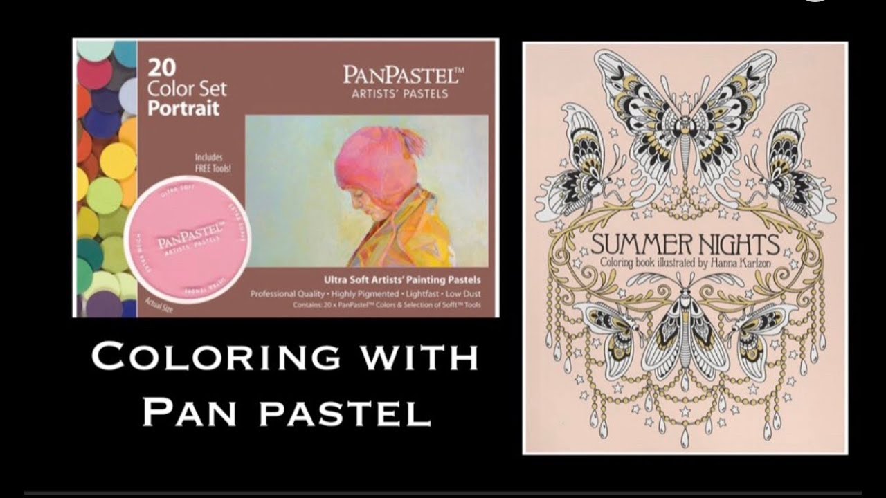 Coloring with pan pastel portrait set- summer nights Hannah Karlzon ...