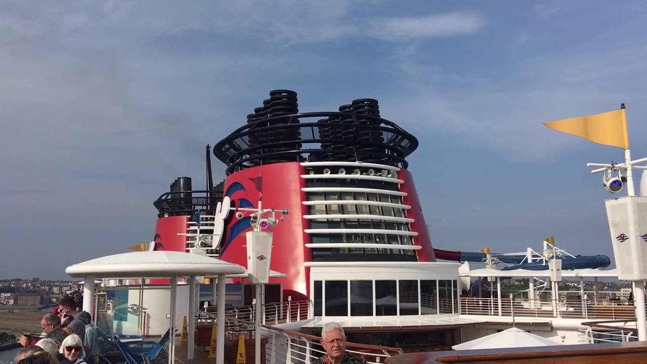 "Blowing Disney Magic Horn" Departing New Castle" Part 5 - YouTube