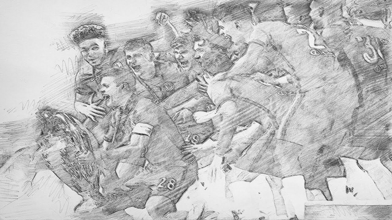 Chelsea FC(Road to Champions League winners by sketch) - YouTube
