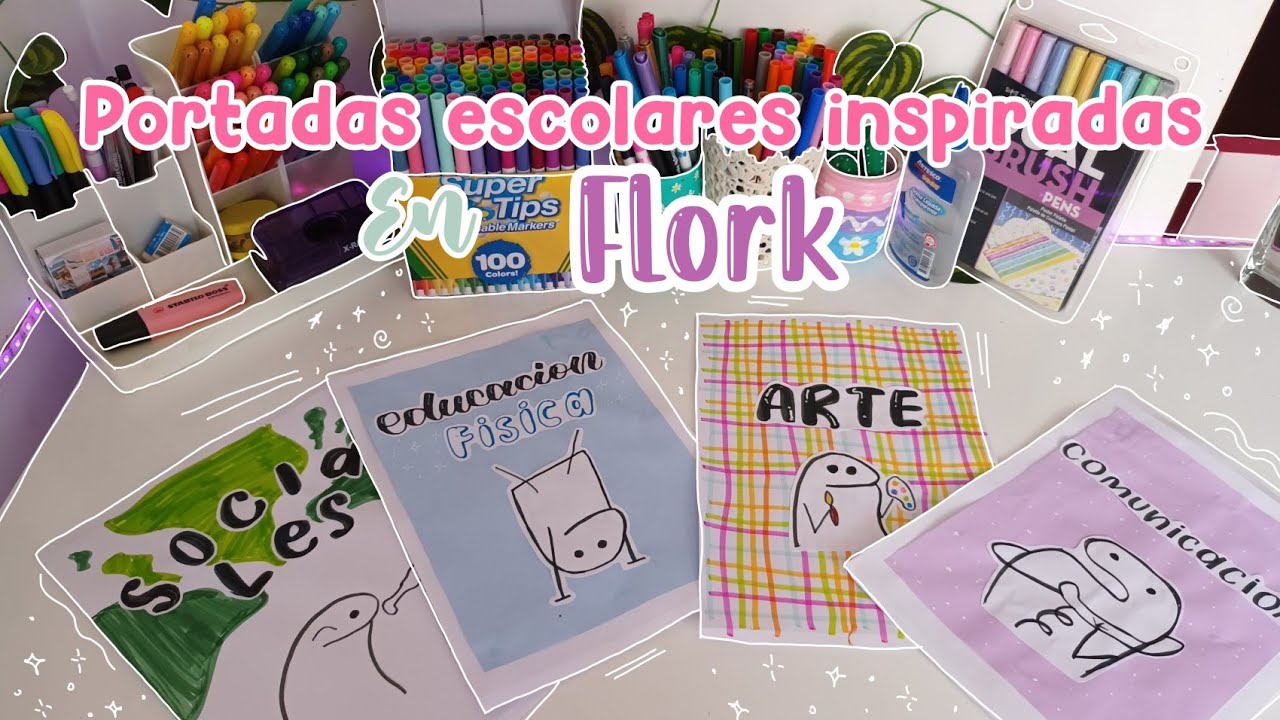 Ideas de portadas ESCOLARES inspiradas en FLORK💫🌱 - YouTube