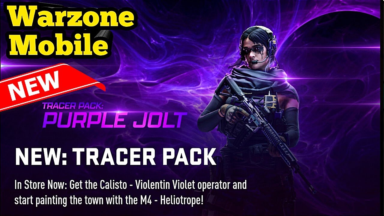 New Tracer Pack: Purple Jolt Warzone Mobile - YouTube