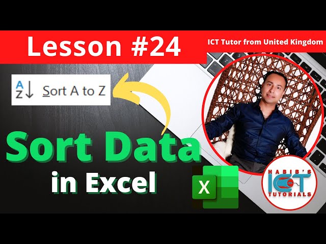 Lesson 24 How To SORT Data In ASCENDING Order In Excel FREE Excel Course