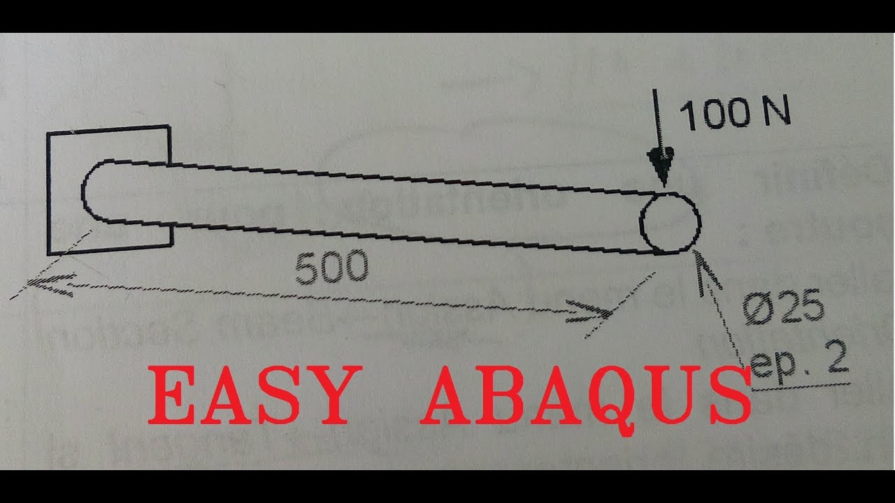 Easy abaqus #5 - Beam element 2 - YouTube