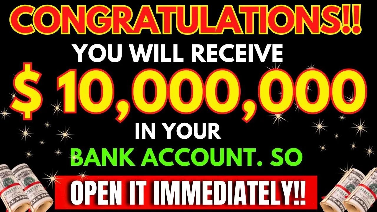 You Will Receive $10,000,000 In Your Bank Account | Financial miracle ...