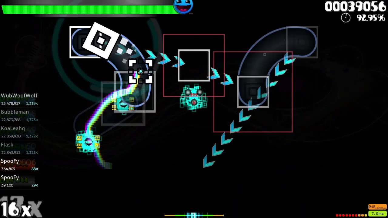 trying to play osu with a GD skin - YouTube