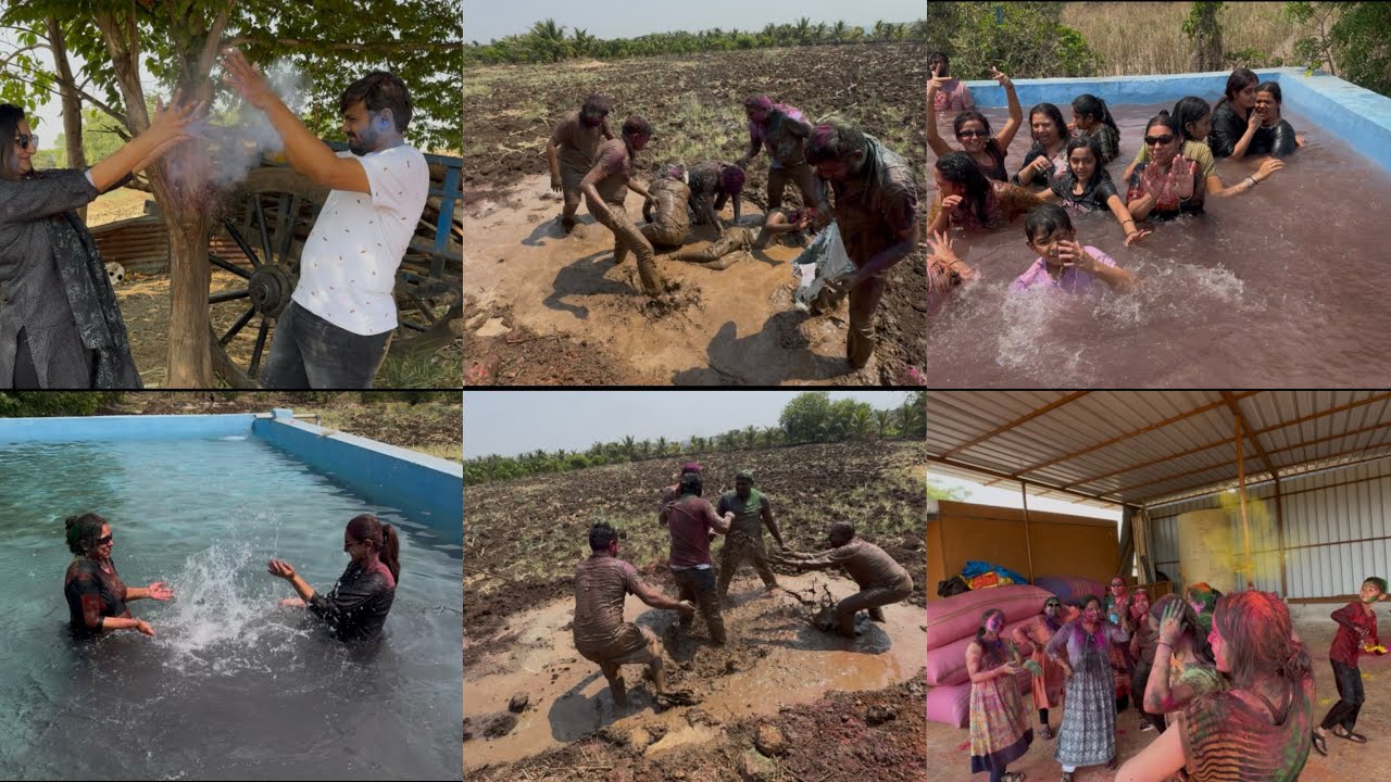 Mud Holi 2k25 | we had a lot of fun playing mud Holi | #mudholi - YouTube