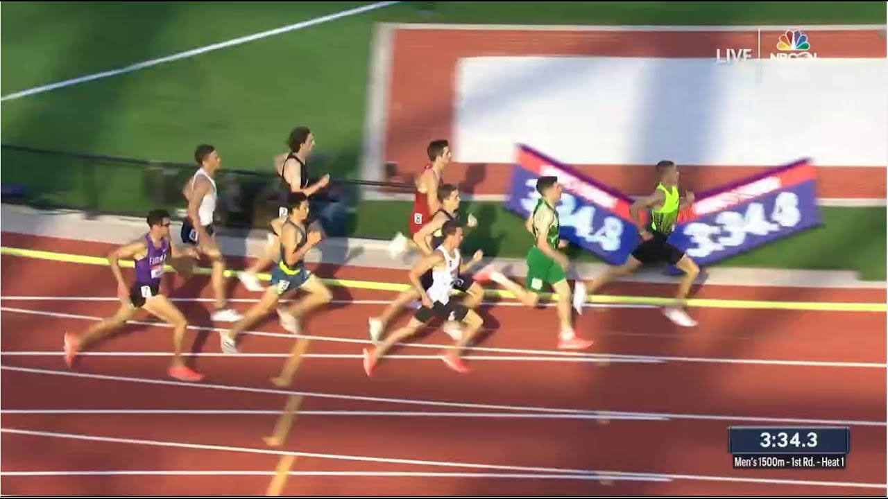 Men 1500m 1st Rounds | U.S Track & Field Olympic Team Trials June 24 ...