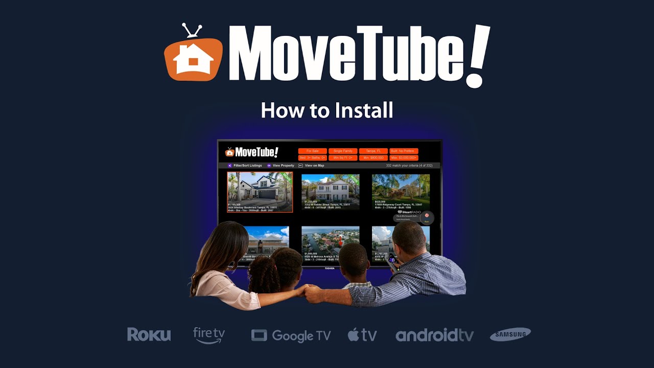 How to Install MoveTube, real estate search on Roku, Apple TV, Amazon ...