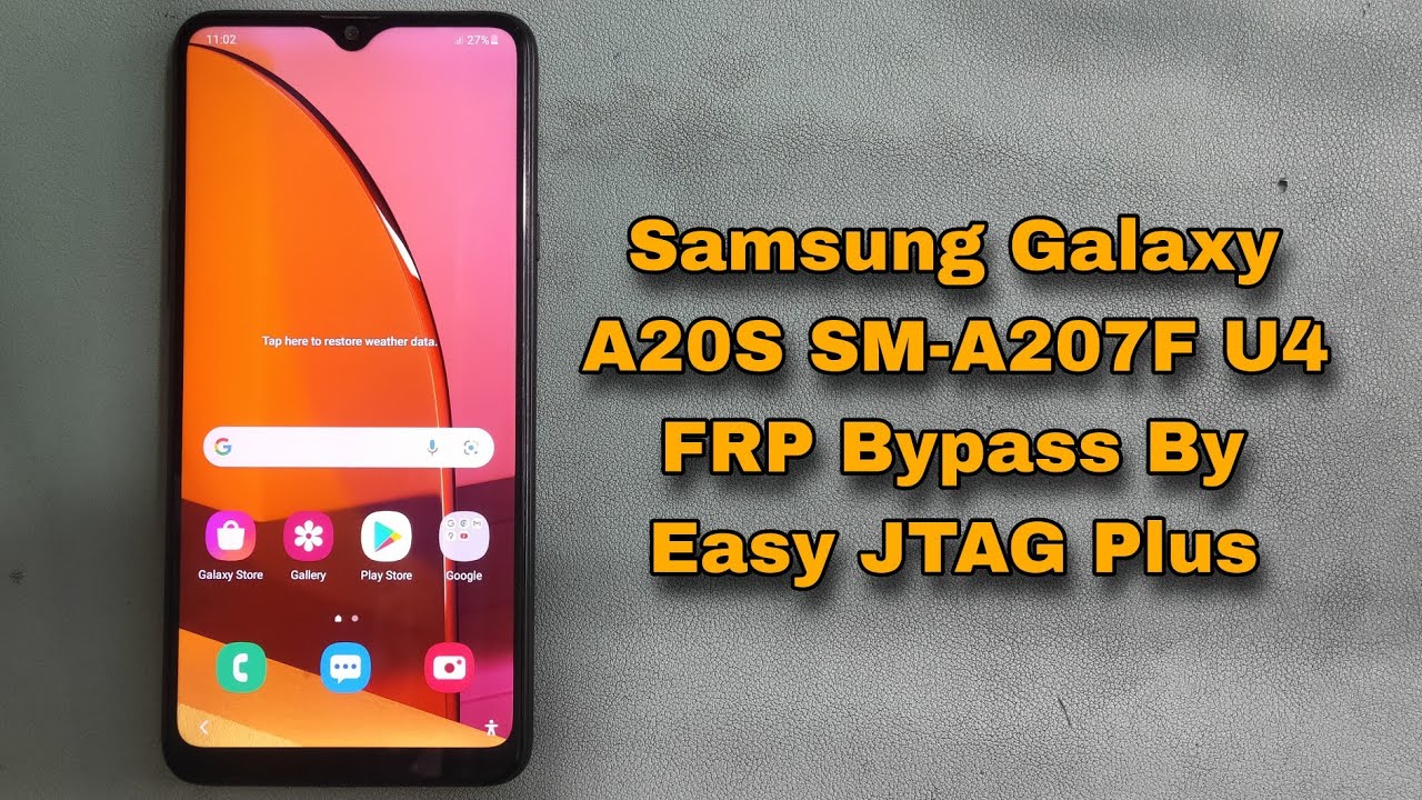 Samsung Galaxy A20s Android 11 U4 FRP Bypass By Easy JTAG Plus - YouTube