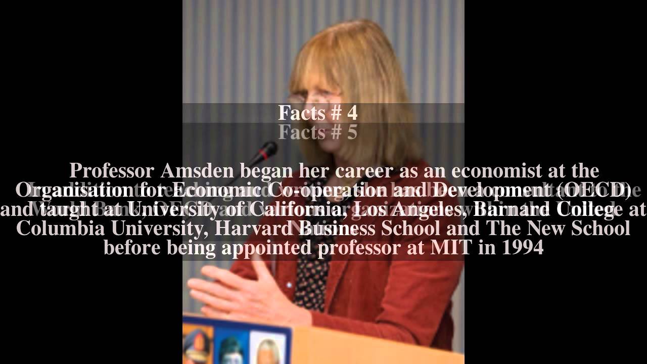 Alice Amsden Top # 11 Facts - YouTube
