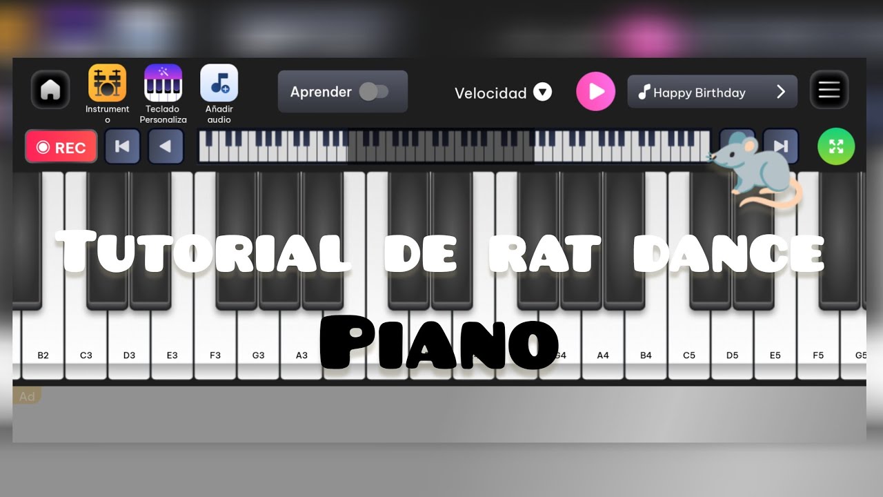 Tutorial rat dance (piano) - YouTube