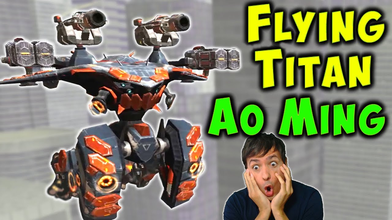 NEW Flying TITAN Robot AO MING Gameplay - War Robots Test Server WR ...