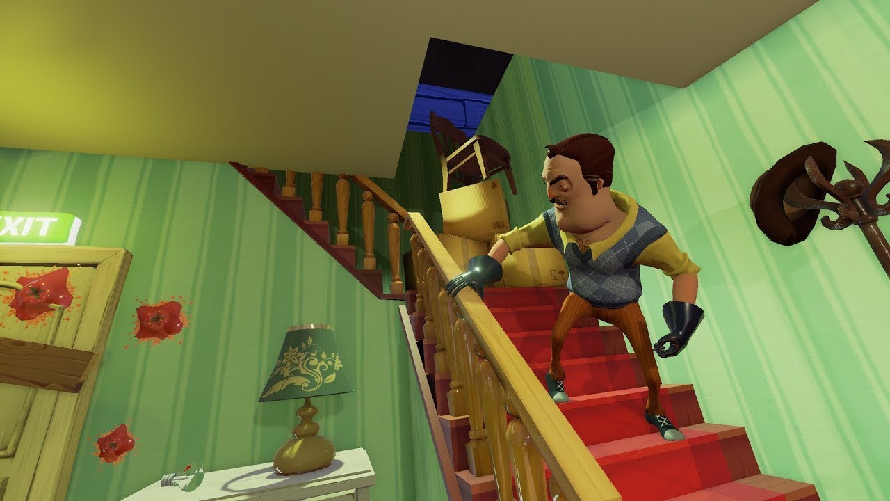 Hello Neighbor Prototype All Endings - YouTube