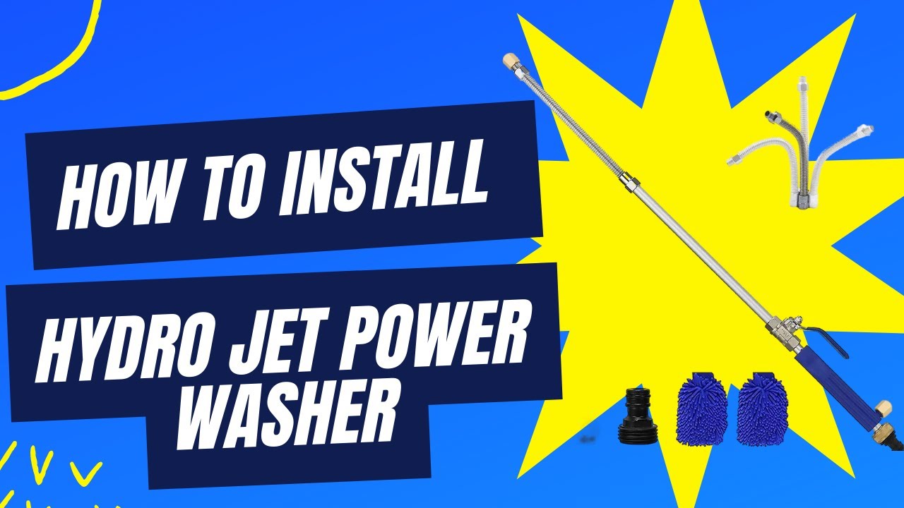 How to install hydro jet high pressure power washer 2022 - YouTube
