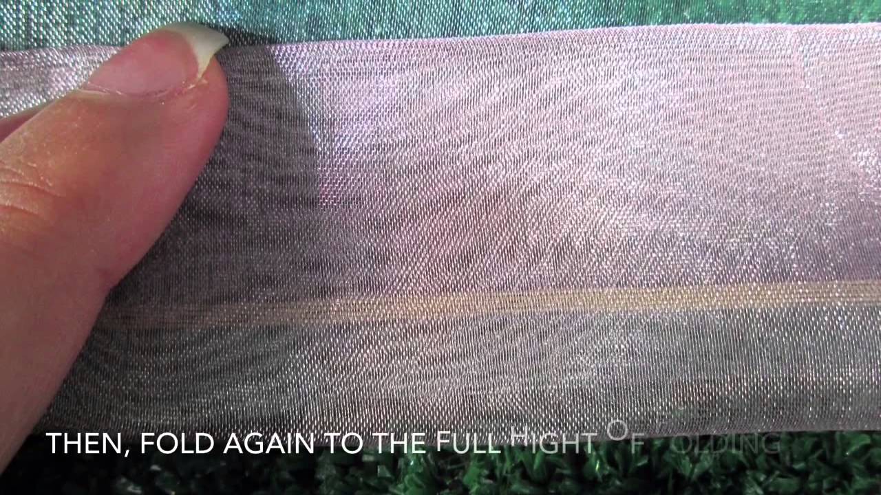 How To Fold Transparent Fabric - YouTube