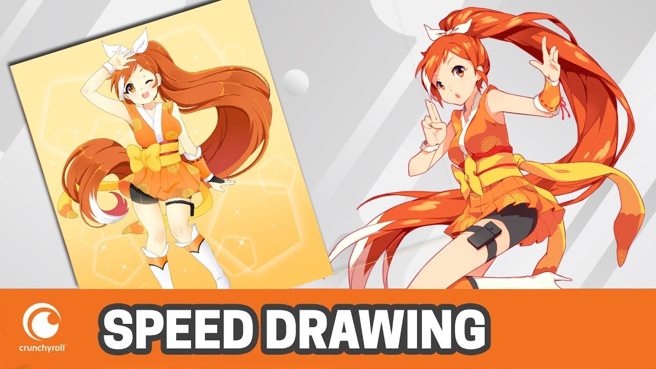 Speed Drawing: Crunchyroll Hime von Nashira - YouTube