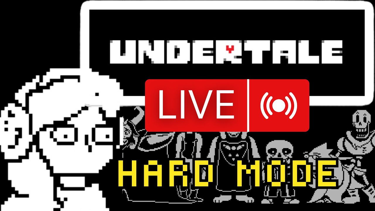 UNDERTALE Hard Mode - Full Game Livestream (Blind) - YouTube