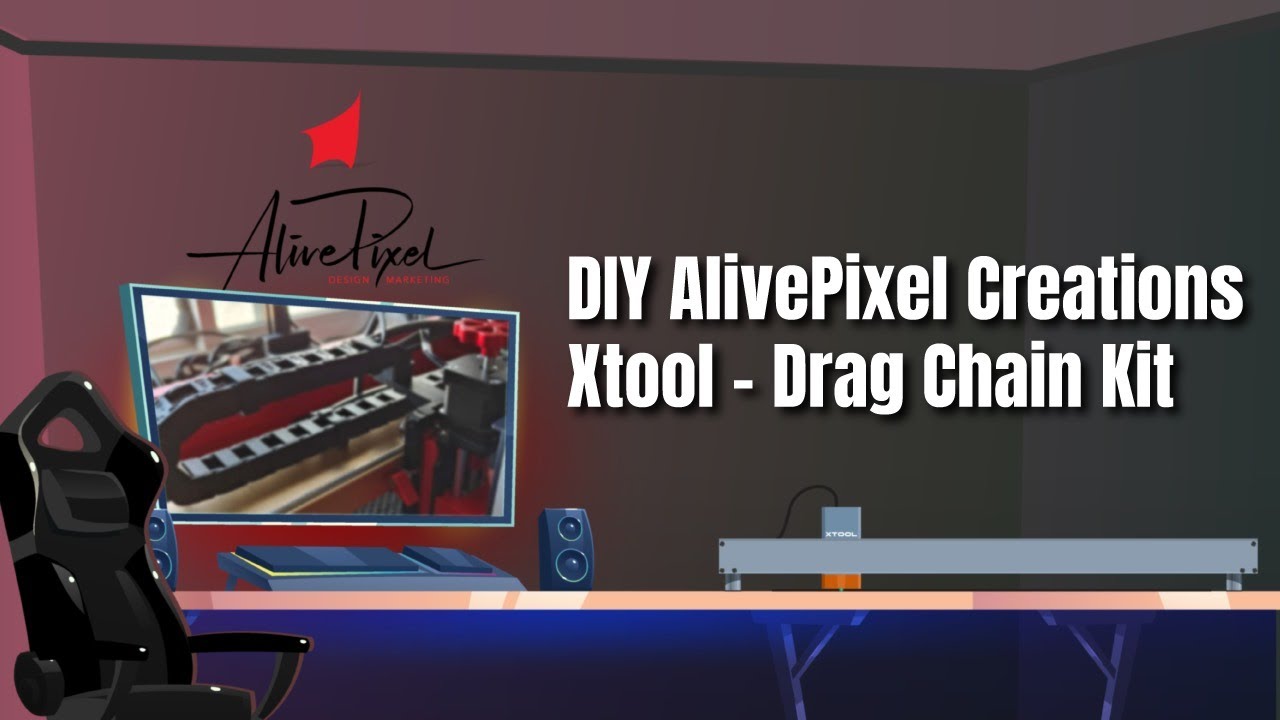 How to assemble a Drag Chain on Xtool D1 / Xtool D1 Pro - YouTube