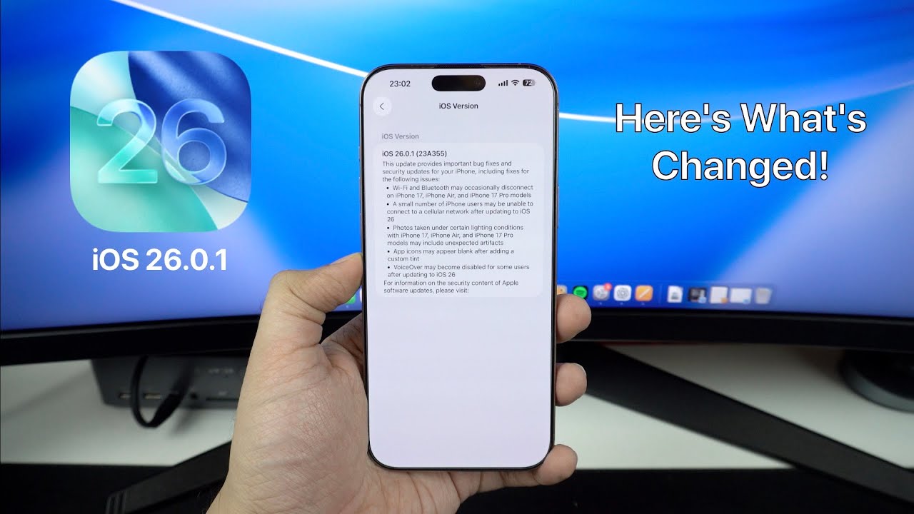 iOS 26.0.1 Released - Here's What's New! - YouTube
