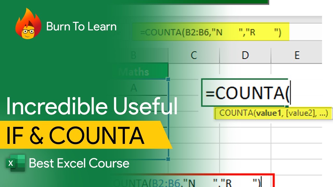 Concatenate Using IF And COUNTA Functions Excel YouTube Concatenate Using IF And COUNTA Functions Excel YouTube