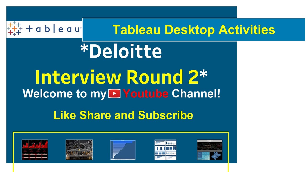 Tableau Interview Experience - Role (Tableau Developer) -Deloitte ...