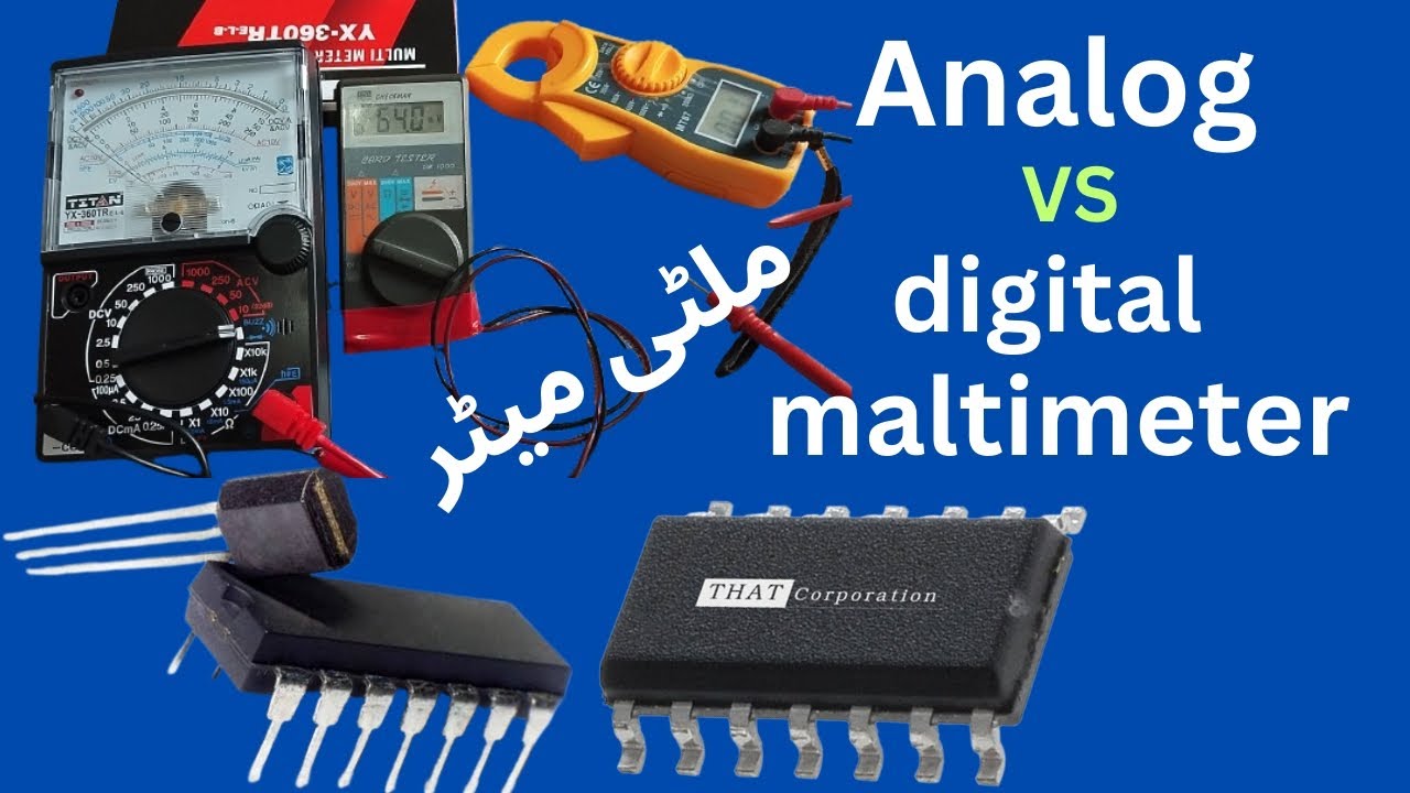 Difference between analog and digital multimeter - YouTube