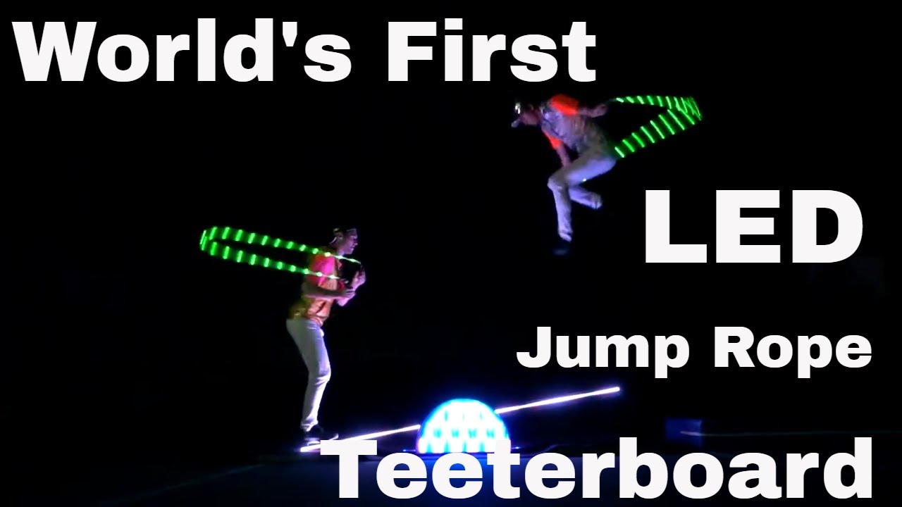 LED Jump Rope Teeterboard Teaser - YouTube