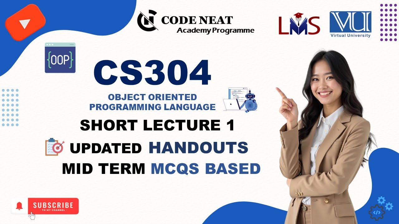 CS304 Short Lecture 1 | VU_Explanation_Highlighted_Midterm_IMP_Points_MCQs | codeneat.com ...