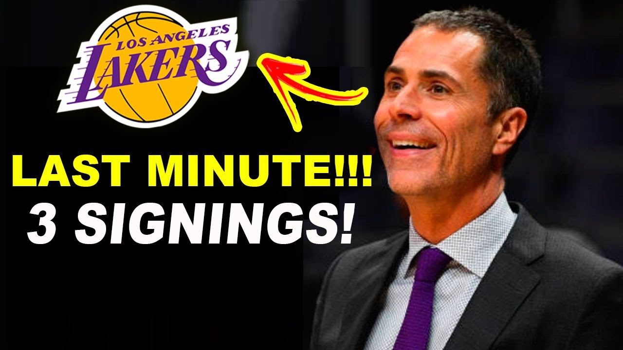 ANNOUNCED NOW! LAKERS SIGN 3 GREAT PLAYERS! LAKERS NEWS! - YouTube