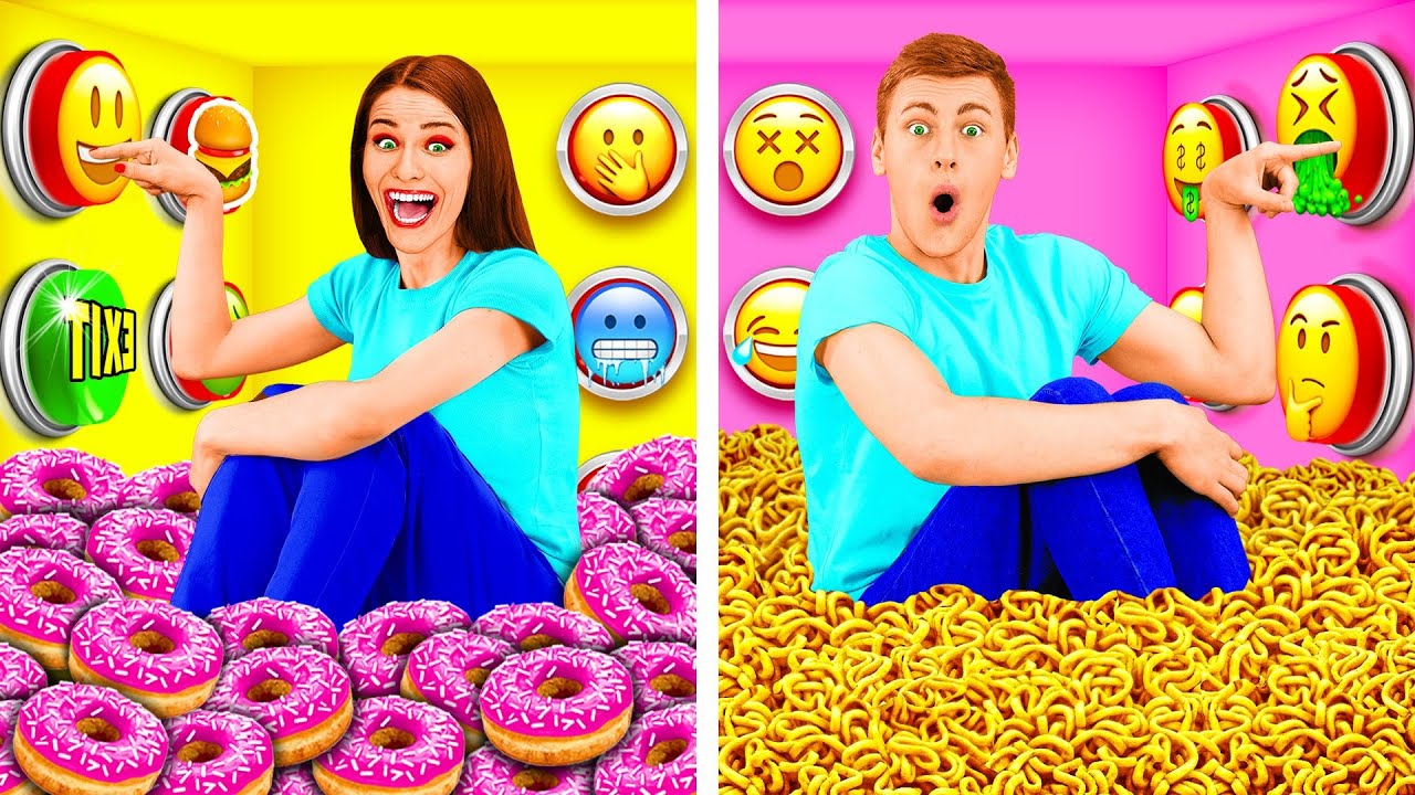1000 Mystery Buttons Challenge Only 1 Lets You Escape | Crazy Challenge ...