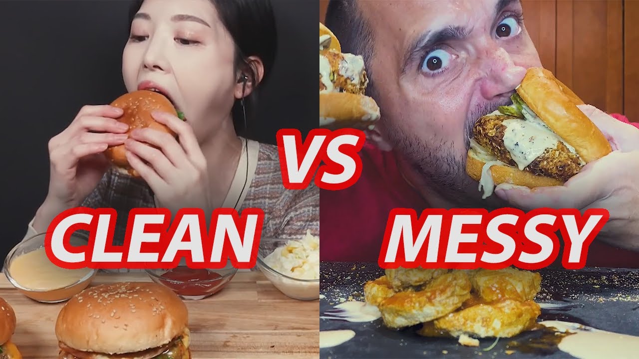 CLEAN vs MESSY MUKBANGERS - YouTube