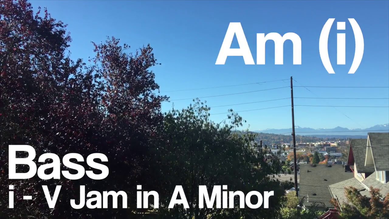 A Minor Jam Track i V FOR BASS - YouTube