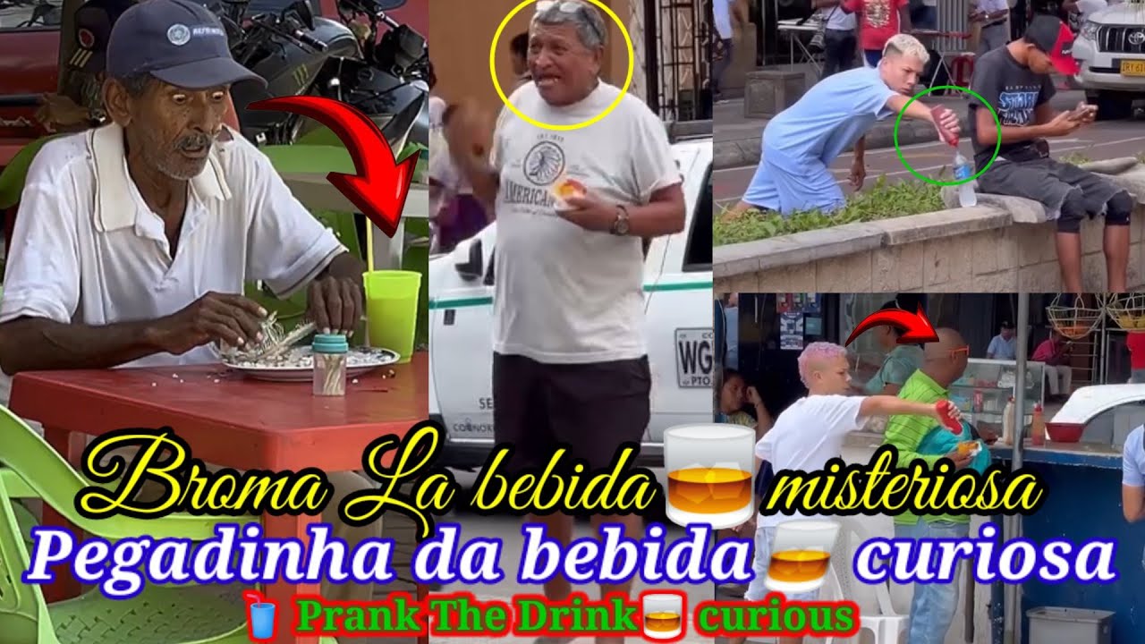 La bebida🥤misteriosa / Pegadinha da bebida curiosa / Prank The Drink ...