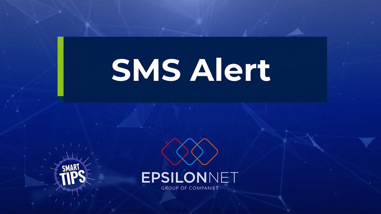 SMART TIP! SMS Alert - YouTube