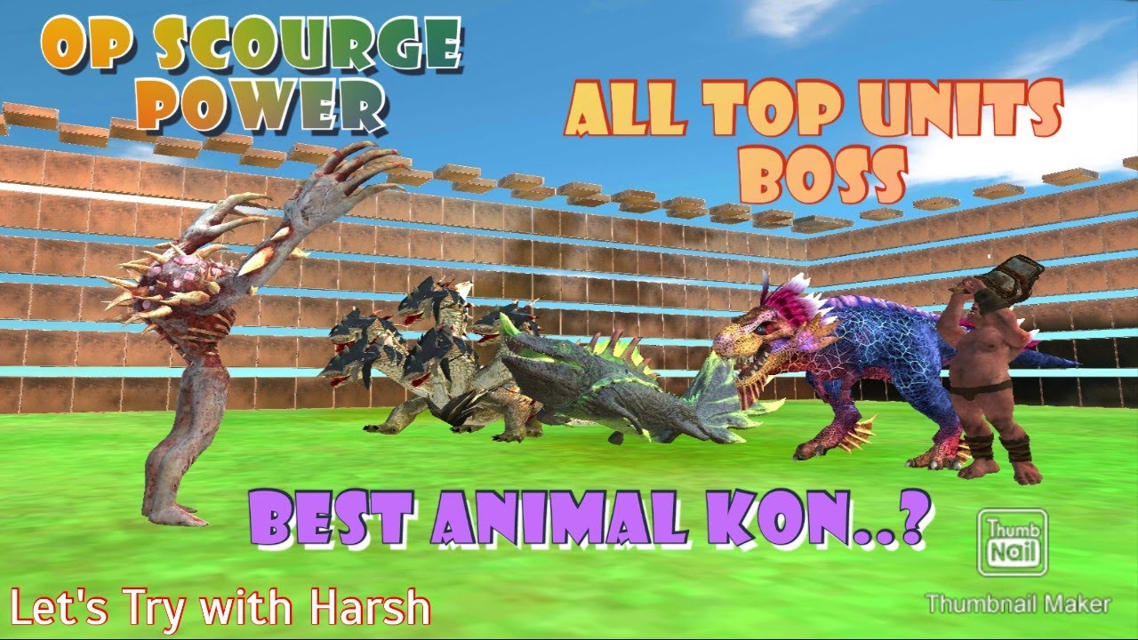 ARBS Scourge Power vs All Top Units Bosses | Best Animal Kon ? | Animal ...